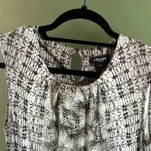 Olsen Europe | Dresses | Olsen Europe Tropical Print Shift Sleeveless ...